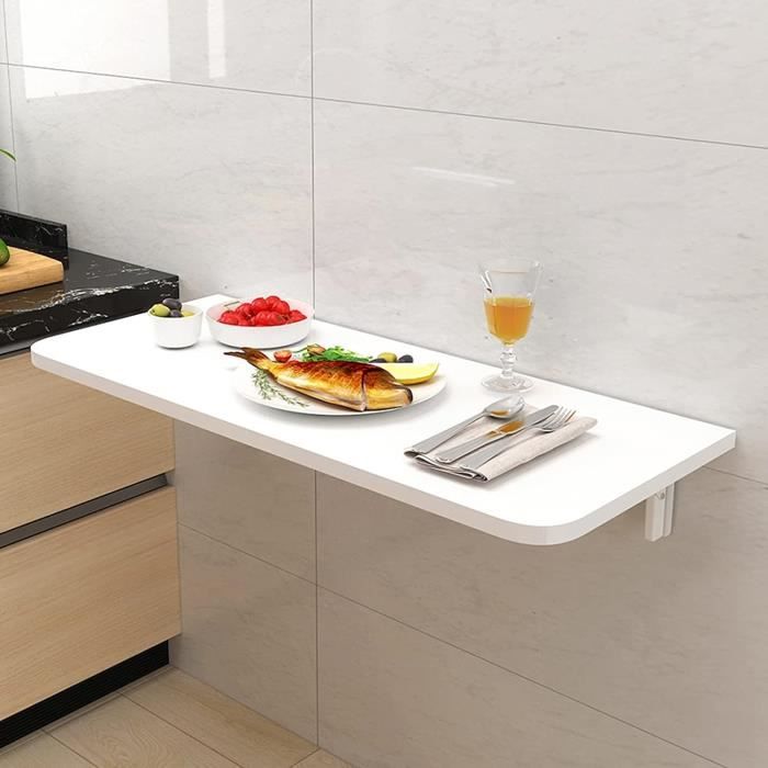 Table Murale Drop-Leaf Bureau Pliable,Table Murale Rabattable Petit ...