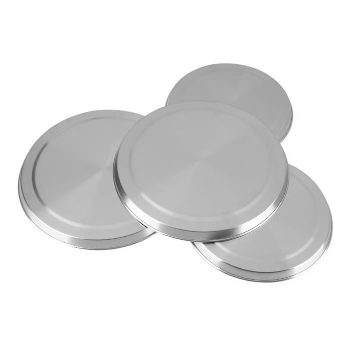 DUO 4Pcs / Set Plaques de cuisson en acier inoxydable couvre Couvre ...