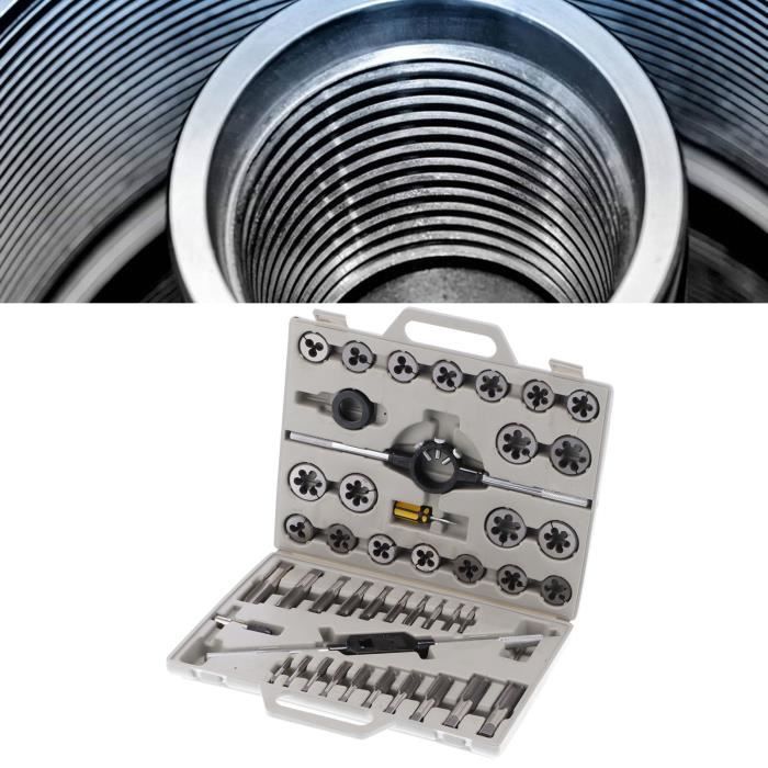 Jeu de matrices de taraudage - YOSOO - 45 pièces - filetage de tuyau cylindrique fin/55 ...
