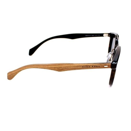 Lunettes de soleil Hugo Boss BOSS 0777 S RAHY1 Havane Bois Achat Vente lunettes de soleil Homme Adulte Cdiscount