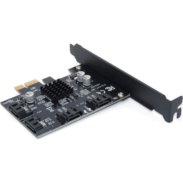 Carte Controleur SATA III Sata 3 PCI Express PCIe vers 4 Ports SATA ...