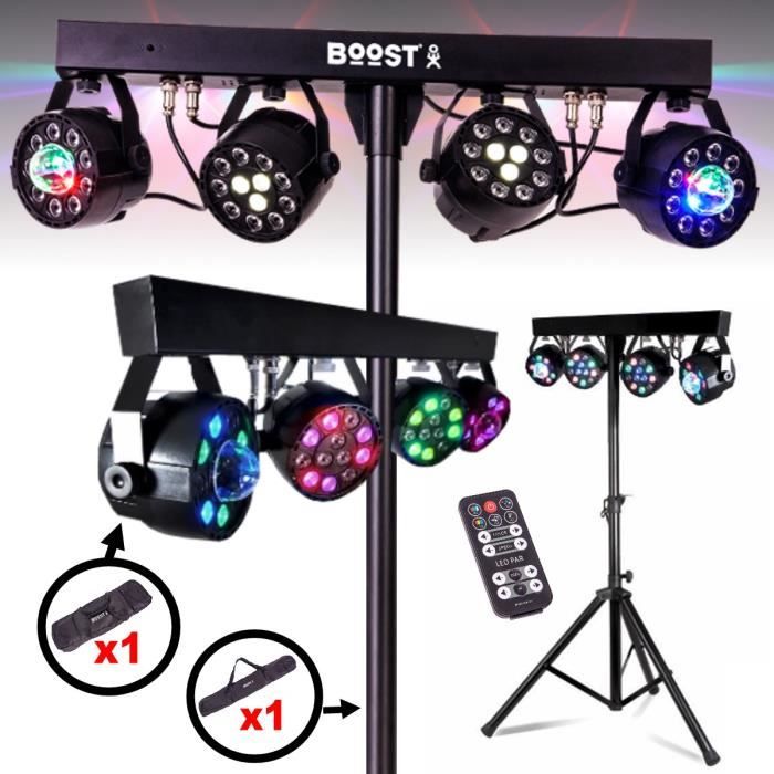 BOOST-LIGHT120 Portique 4 PARLED dont 2 PAR RGBW - 2 PAR ASTRO DMX 18 ...
