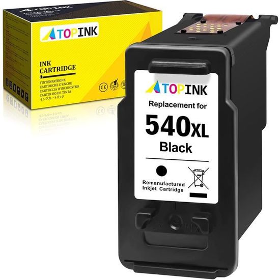 540 XL Cartouches d'encre Remanufacturées pour Canon PG-540XL 540XL (1 ...