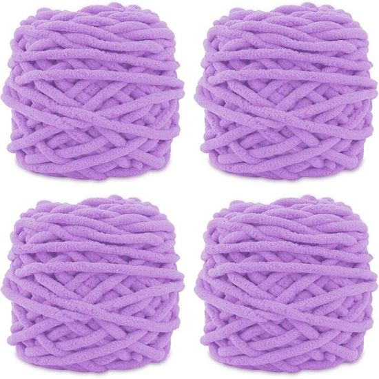 Fil laine tricoter 4 x 100 g fil tricoter pour crochet fil doux et pais ...