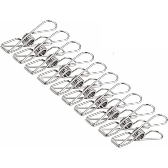 Pince Linge Inox Epingle Épingles À Métal Pinces Multifonctions Ant ...