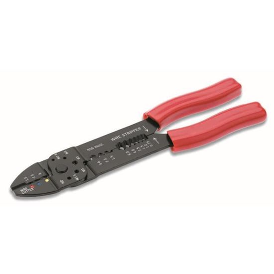 Pince à sertir multifonction economy - CIMCO - 101892 - Rouge - Sans protection électrique ...
