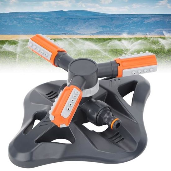 Arroseur de jardin - FDIT - 3 bras - Rotation automatique 360 ...
