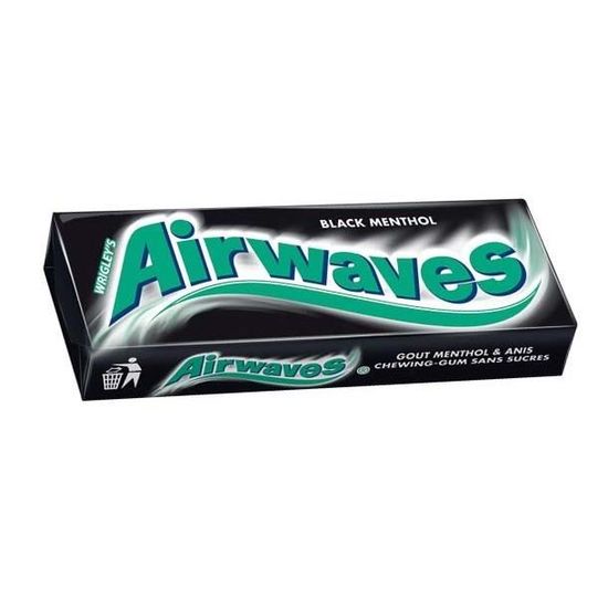 WRIGLEY'S SPEARMINT Etui 10 Dragées Black Menthol Airwaves - Cdiscount ...