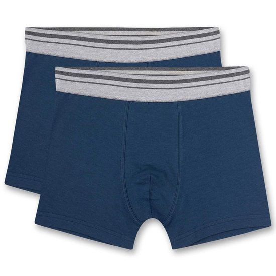 Sanetta Caleçon Garçon - ,Paquet de 2,DP Hipshort Bleu foncé/gris ...