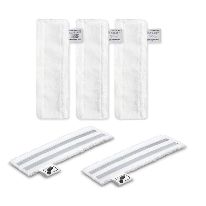 Lot de 5 Bonnettes Microfibre compatible Karcher Easy Fix SC2 SC3 SC4 ...