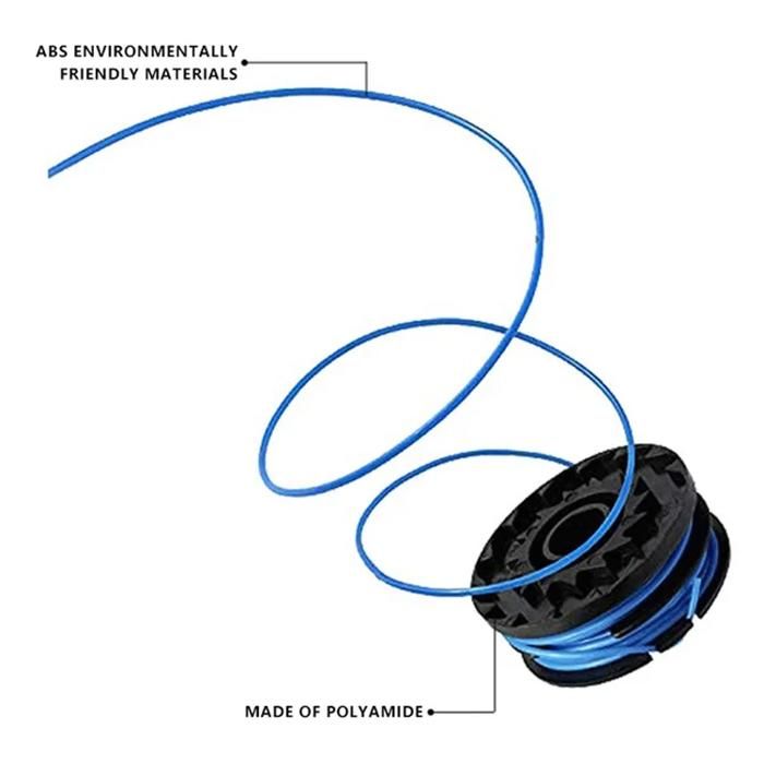 Pour tondeuse à gazon Greenworks 2101602 / 2101602A, 6 bobines de fil + 1 capuchon de bobine ...