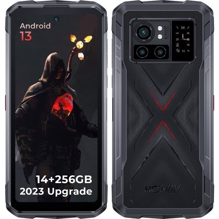 Smartphone Robuste HOTWAV Cyber X 14Go+256Go 10200mAh 6,78'' FHD+ 64MP ...