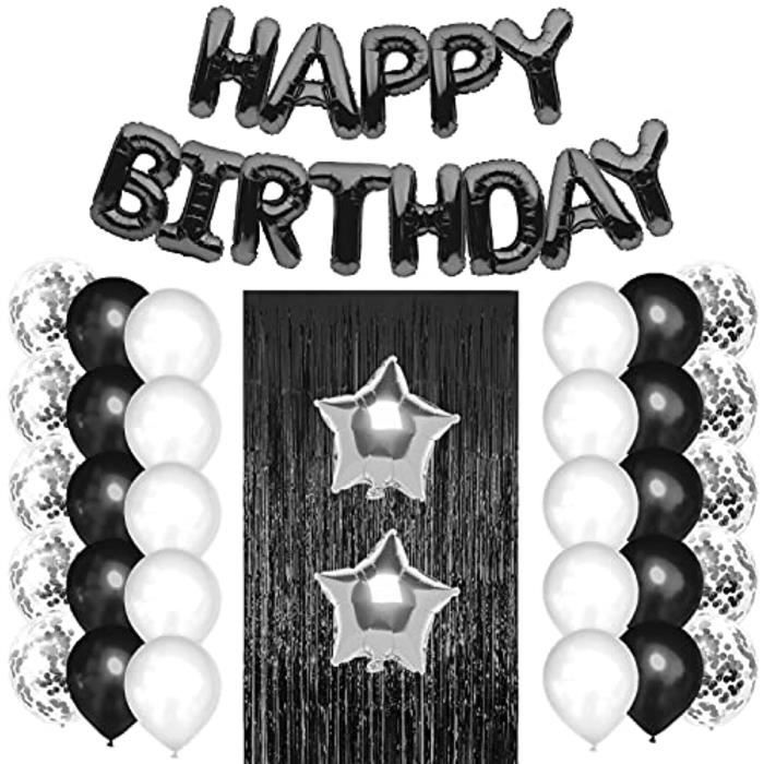 Decoration De Table - Centre De Table IR1EY Ballon en aluminium joyeux anniversaire avec 1 ...