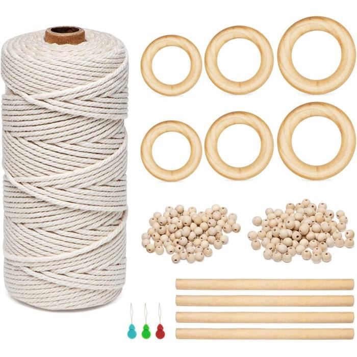 Kit De Macrame, Corde Macramé 3Mmx100M, Kit Fil Macramé Ficelle ...