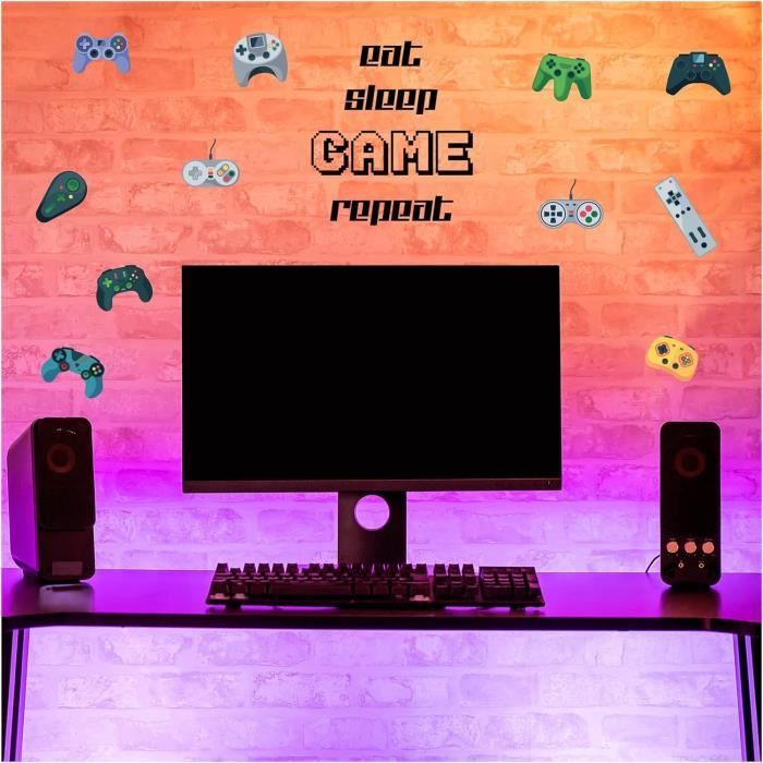 Sticker mural Yabaduu - Y065 - 03 Gamer 2 - Mixte - Contemporain ...