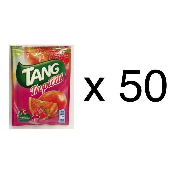 50 sachets de tang gout tropical, soit 50 litres de jus de fruit ...