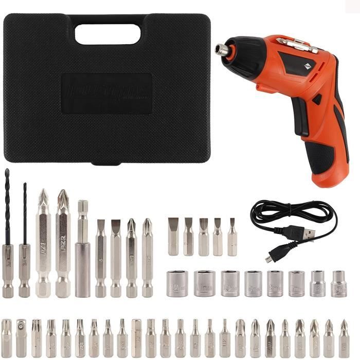 Visseuse Sans Fil 4Nm, Visseuse Devisseuse sans Fil 1300mAh 4.2V avec ...