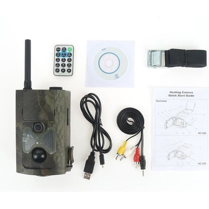 HC550M caméra de chasse 16MP GPRS SMS 48 IR LED Jour et Nuit de haute ...