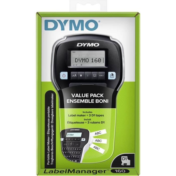Etiqueteuse DYMO Labelmanager 160 - Blanc - Adaptée pour rubans D1 12 ...