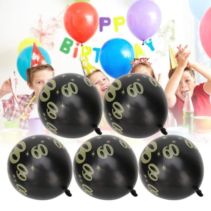 Fdit ballon de fête 20pcs ballon en latex avec motif numéro 60 pour la ...