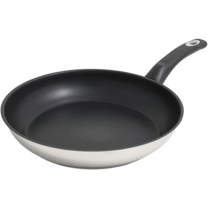 FINLANDEK Poêle induction en inox - 28 cm - Cdiscount Maison