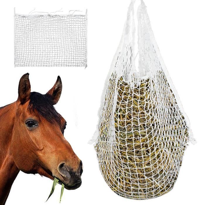 Jiubiaz Filet à foin à mailles serrées Pour Cheval Moyen 3x3 cm 120x90 ...