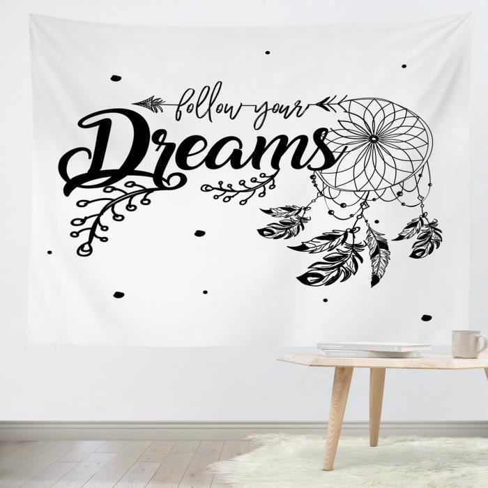 Tapisserie Tenture murale Bohème attrape rêve Impression numérique ...