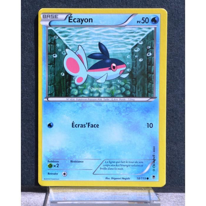 Carte Pokémon 18-119 Écayon XY04 Vigueur spectrale NEUF FR - Cdiscount ...