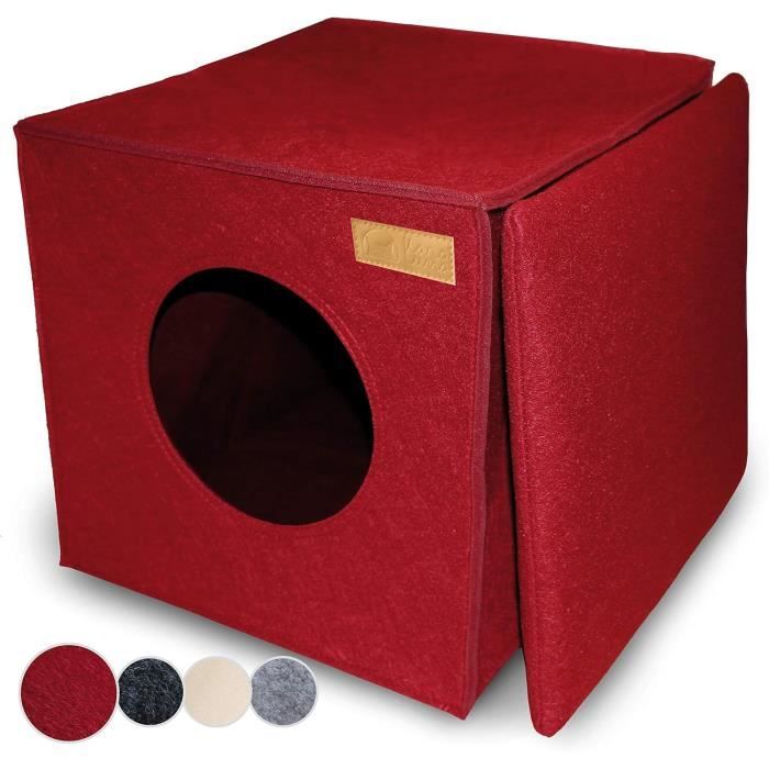 Panier Chat Rouge I Accessoire Kallax Chat I Cachette Caverne Chat ...