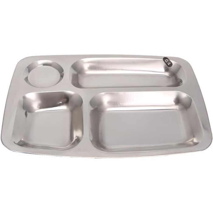 Plateau repas enfant en inox avec 4-5-6 compartiments - SSS - Youlin ...