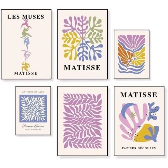 Lot De 6 Feuilles Décoratives Pour Tableaux - 4 En Format A3 Et 2 En ...