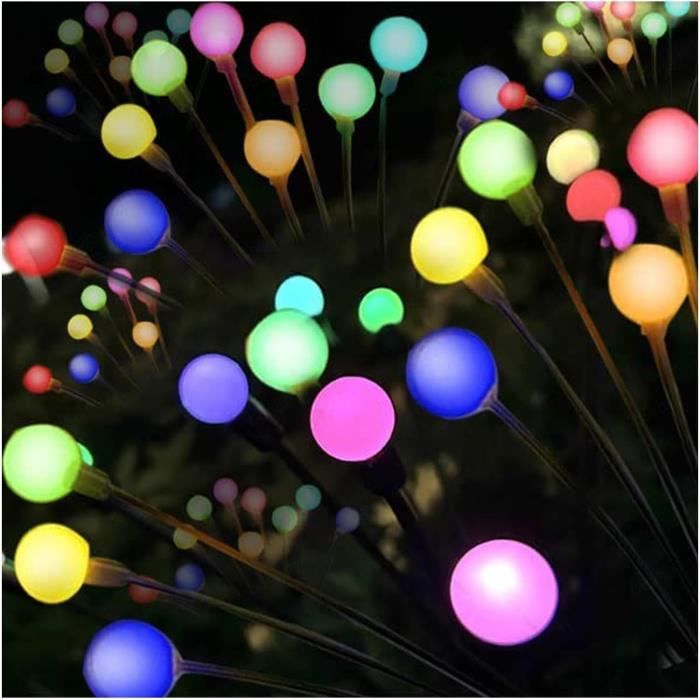 Lucioles Solaire Jardin, 4 Packs De 6 8 10 Led Eclairage Exterieur Solaire Decoratif, Etanche ...