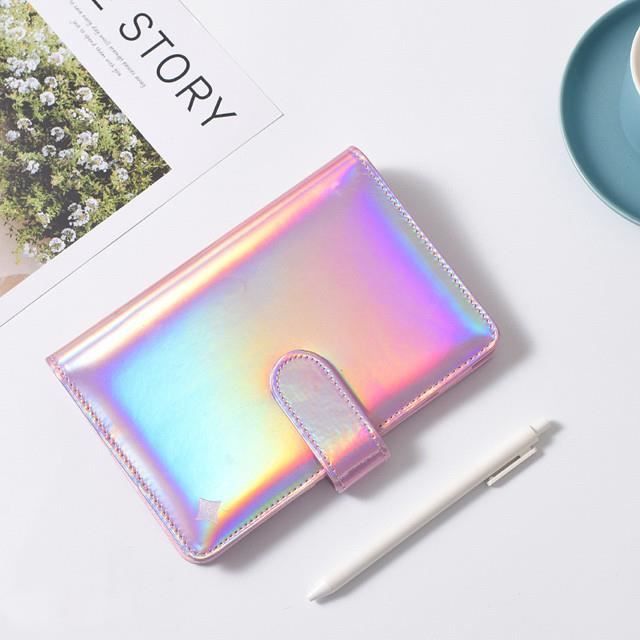 CARNET DE NOTES,pink-A5--Classeur En Cuir Pu De Couleur Laser A5 A6 ...