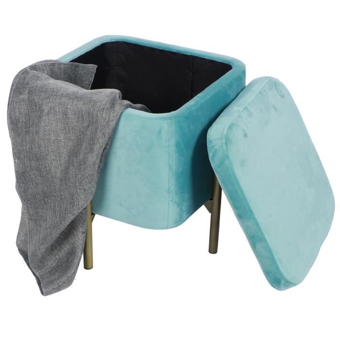 Tabouret de rangement Tabouret de Rangement Carré Multifonctionnel ...