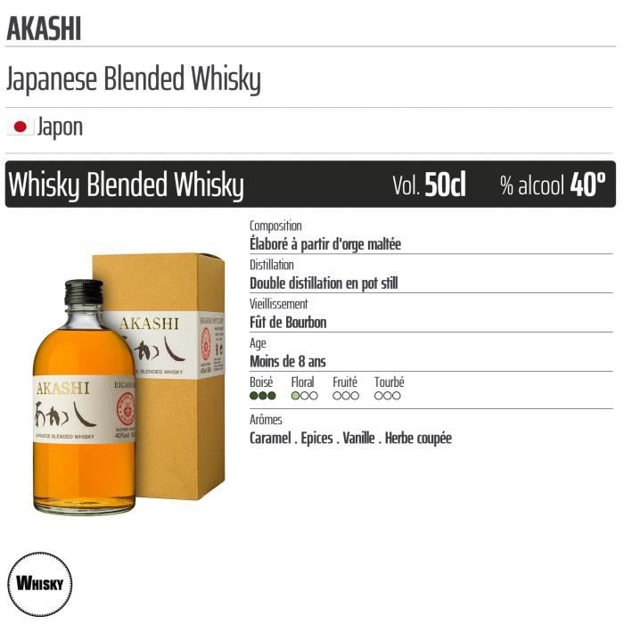 Akashi - Japanese Blended Whisky - Origine Japon - 50cl - Achat / Vente ...