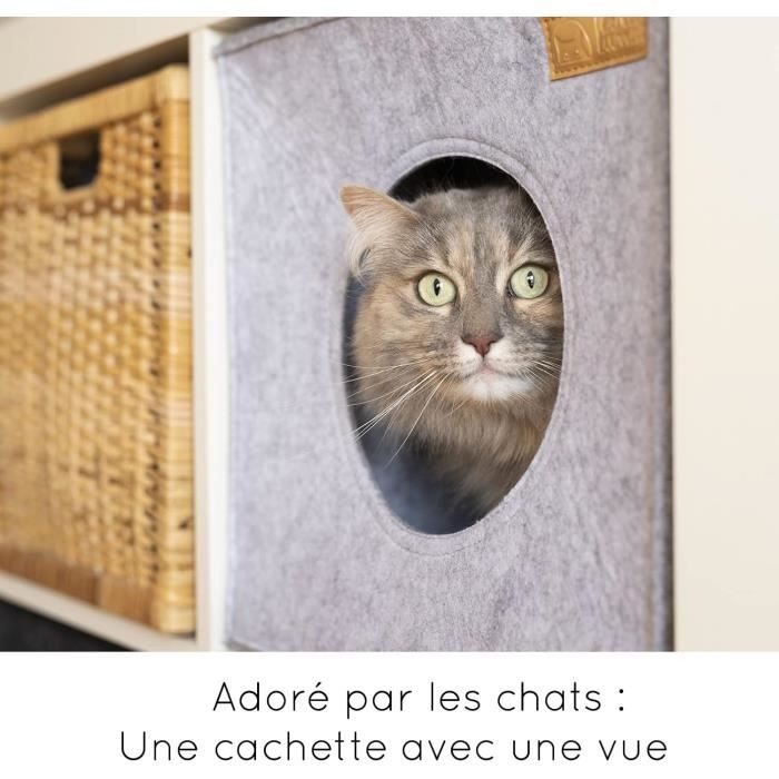 Panier Chat Rouge I Accessoire Kallax Chat I Cachette Caverne Chat ...