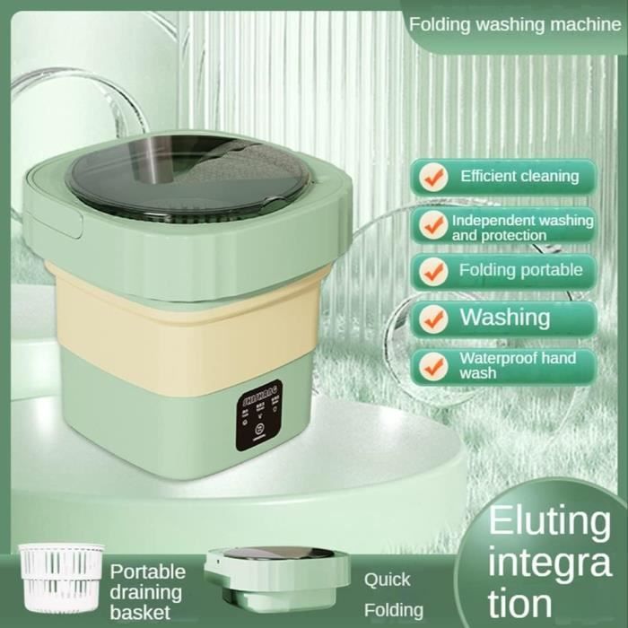 Mini Laveuse Sécheuse Pliable Portable - TRAHOO - Chargement par le ...