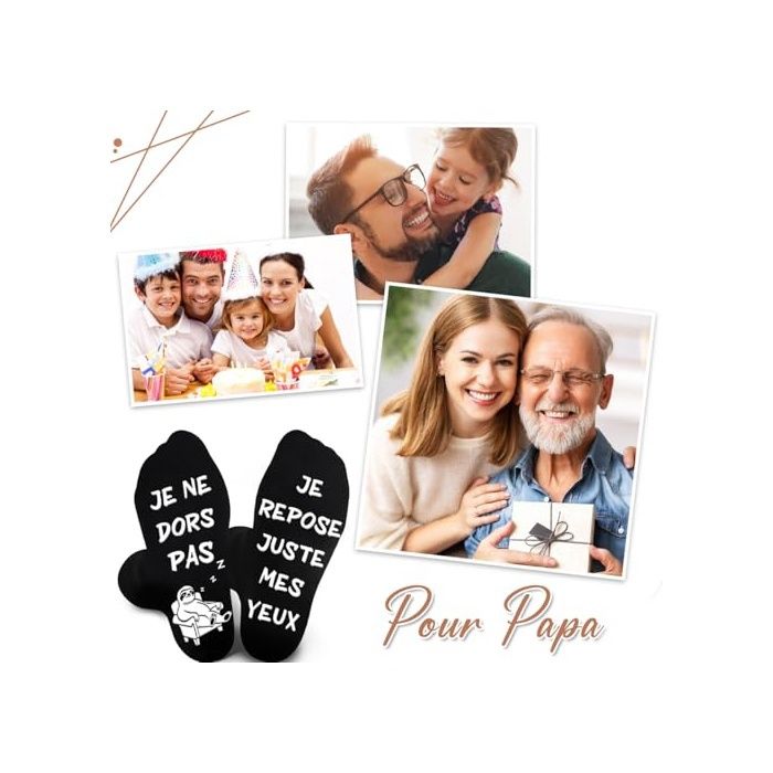 Cadeau Fete Des Peres Humour Chaussettes Homme Cadeau Papa Cadeau Homme ...