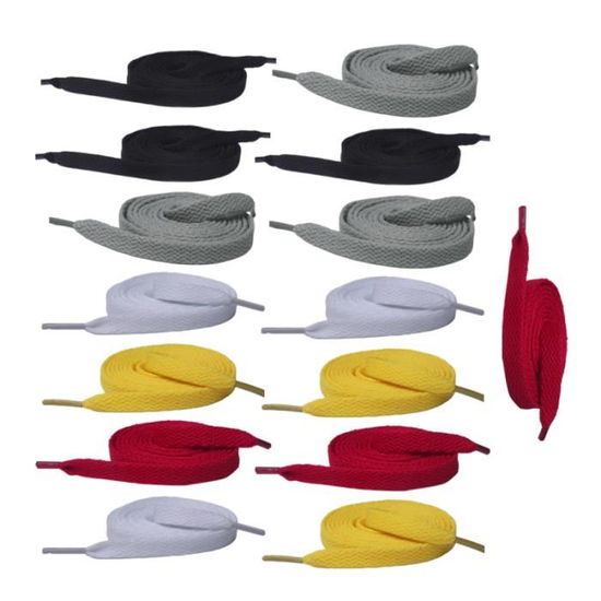 15 paires de lacets colorés cordes chaussures pour décontractées LACET ...