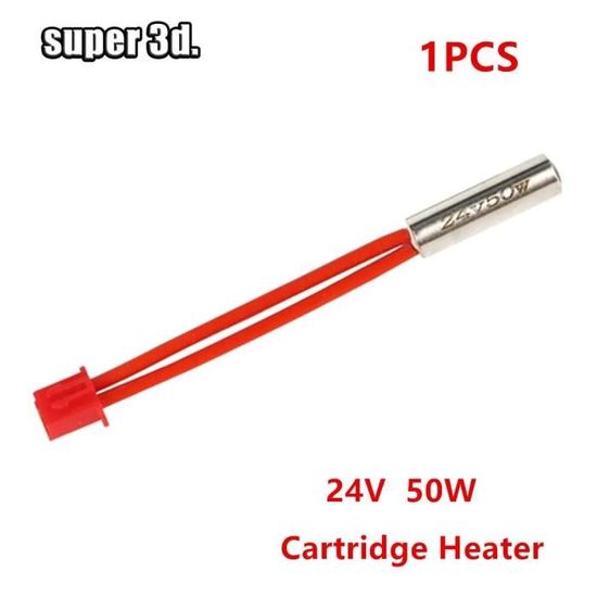Cartouche chauffante haute température,tube chauffant NTC100K,40-50W ...