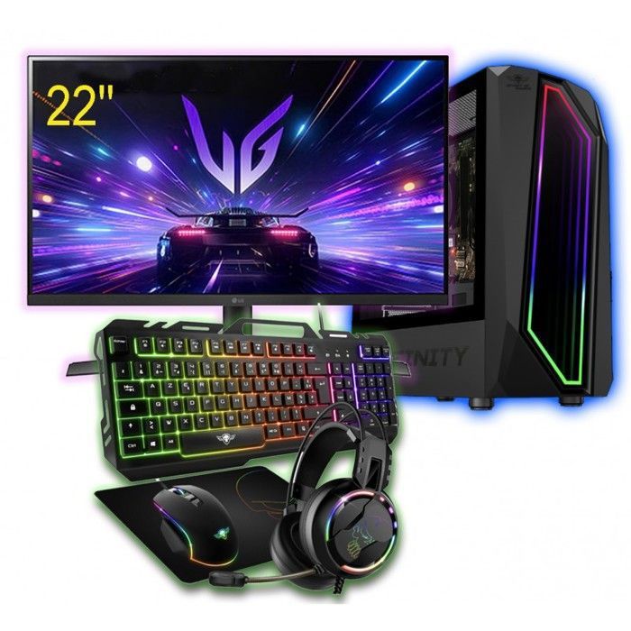 Pc Tour Gaming G1 + écran 22" - AMD Ryzen 5 - SSD Nvme 480GB - 8GB ...
