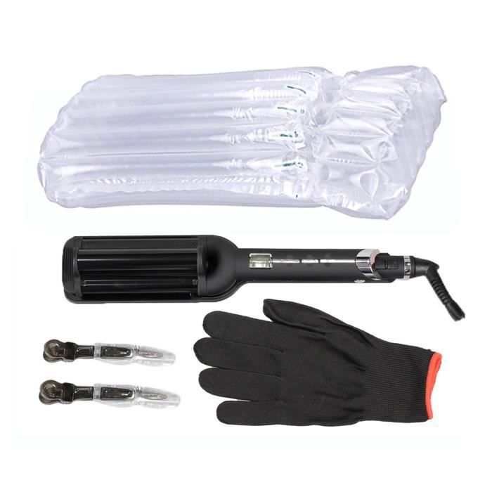 Bigoudi à trois tubes en céramique, grand fer à friser, baguette ondulée, Triple baril, pour ...