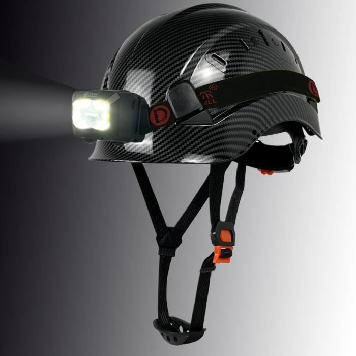 CRBlack Hat Bk Light - Casque de sécurité à motif en Fiber de carbone ...