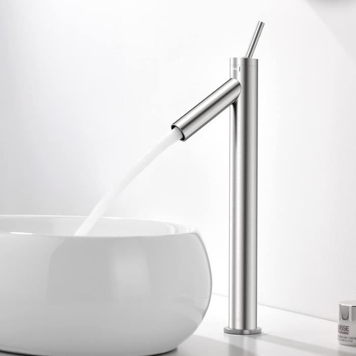 Robinet Vasque À Poser , Mitigeur De Lavabo En Acier Inoxydable ...