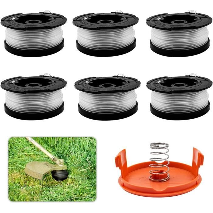 Bobine Fil Coupe Bordure pour Black et Decker Coupe-Bordures,6 Bobine de Fil Debroussailleuse ...