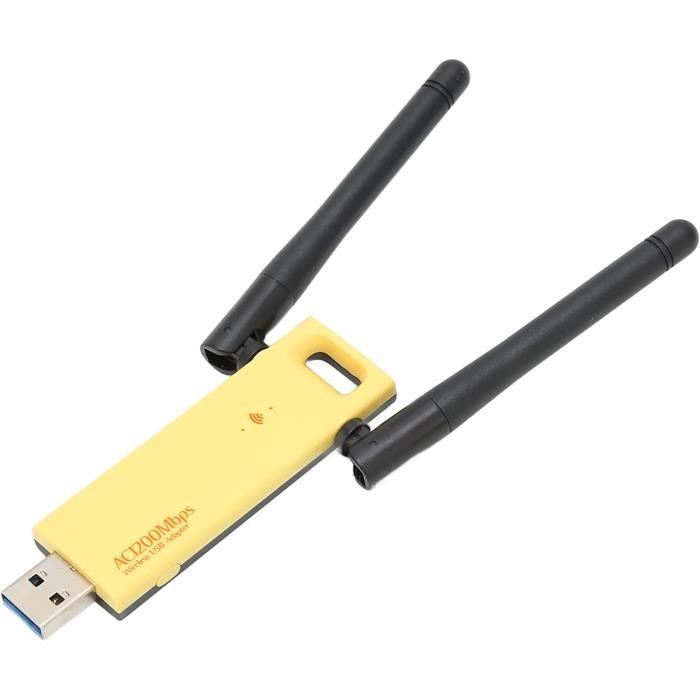 LI-Adaptateur WiFi USB sans Fil, 2.4G + 5G AC1200M USB3.0 Carte Réseau ...