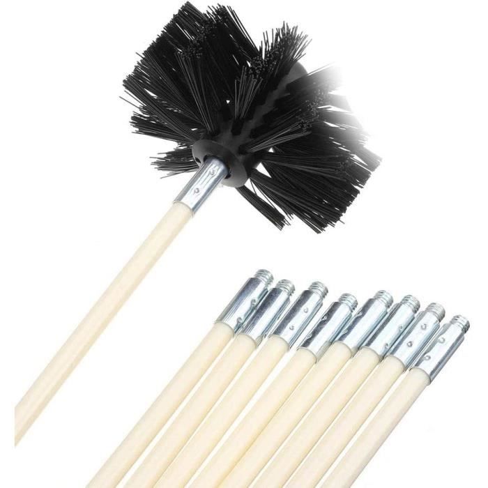 Kit de Ramonage avec Hérisson Nylon, Kit Ramonage de Poêle à Pellets ...