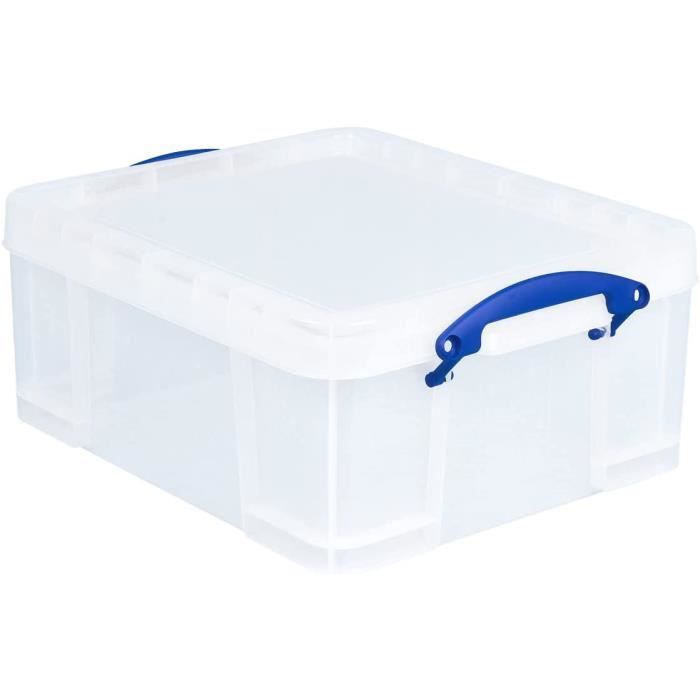 Boîte de rangement de 21 litres - Gamme Really Useful - Transparente ...