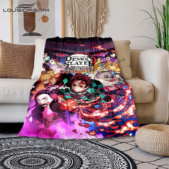 FLR-14978 Nezuko Demon Slayer Anime Blanket Cartoon HD Double Mattress ...