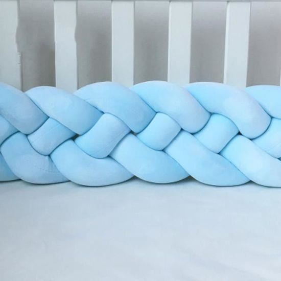 Tour de Lit 3.6M Bébé Coussin Serpent Velours Berceau Pare-chocs Tressé ...